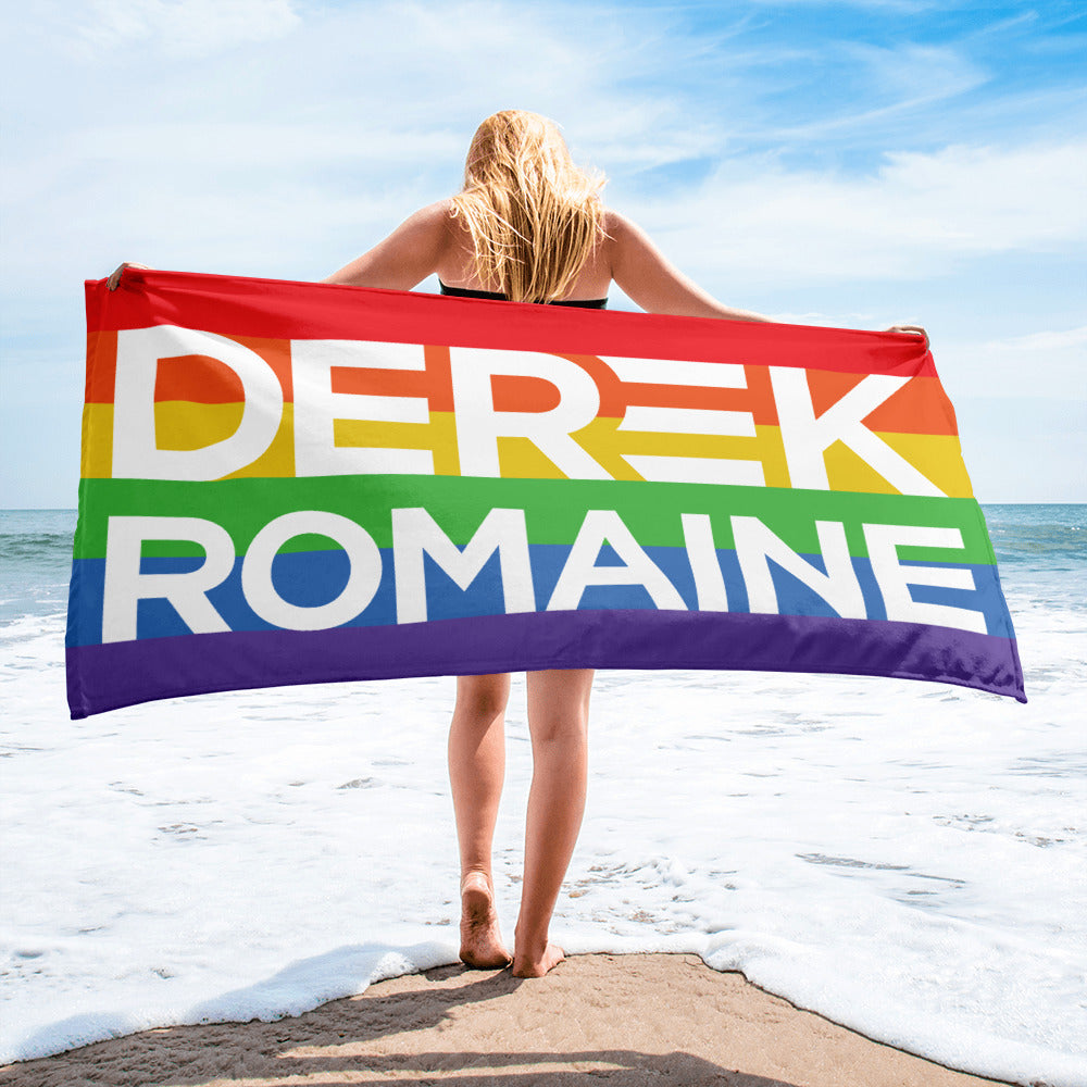 Derek And Romaine Beach Towel – The DNRStudios Shop.